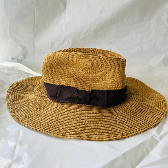 Accessories | Beach Floppy Travel Friendly Sun Hat Ribbon Bow | Poshmark